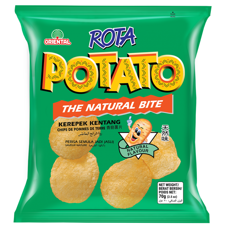 Rota Potato Chips 70g Natural – Oriental Food Industries Sdn Bhd