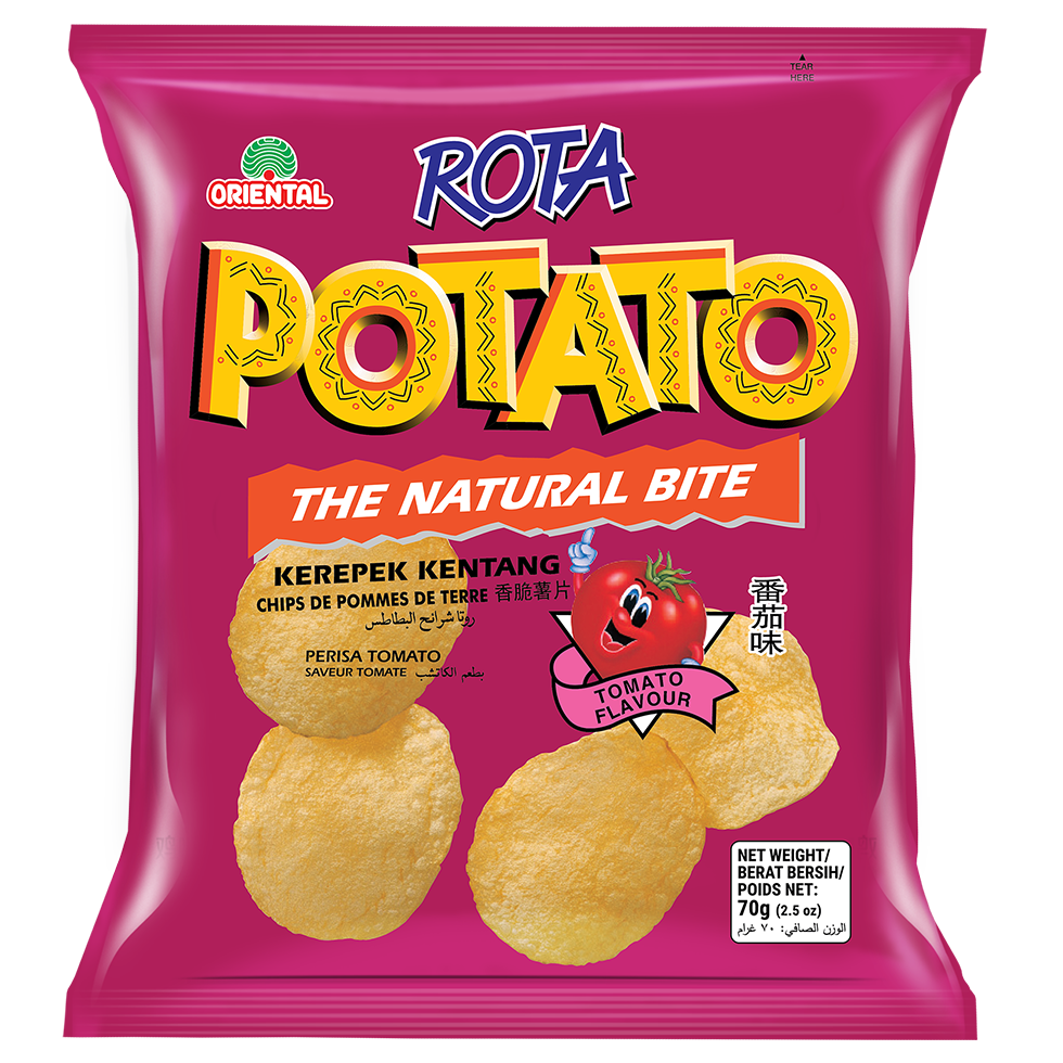 Rota Potato Chips 70g Tomato – Oriental Food Industries Sdn Bhd