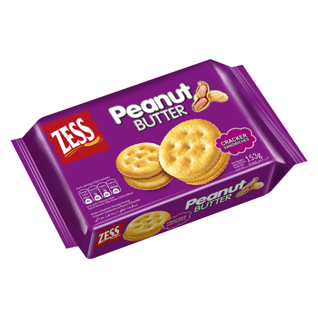 Zess Cracker Sandwiches Peanut Butter 153g – Oriental Food Industries ...