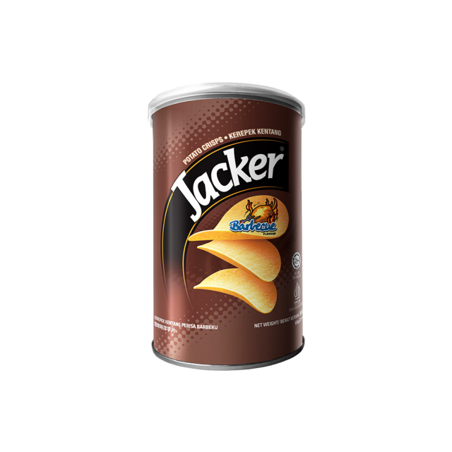 Jacker Potato Crisps 60g BBQ – Oriental Food Industries Sdn Bhd